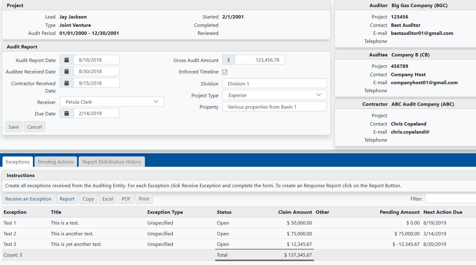 Project Management / Audit Master - myAuditHUB